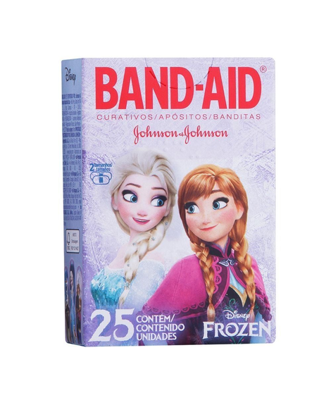 Band Aid Frozen 25 Unidades na Drogaria Cristal Online