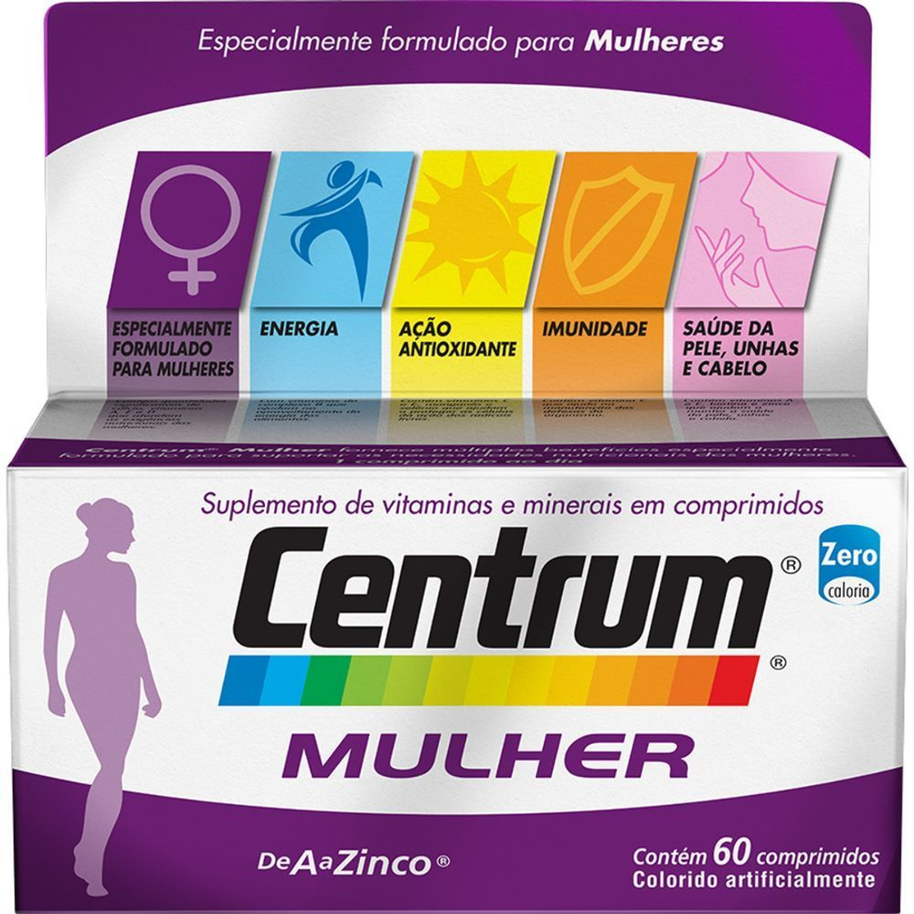 Centrum Mulher 60 Comprimidos na Drogaria Cristal Online