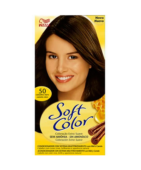 Coloração Soft Color Wella 50 Castanho Claro na Drogaria Cristal Online