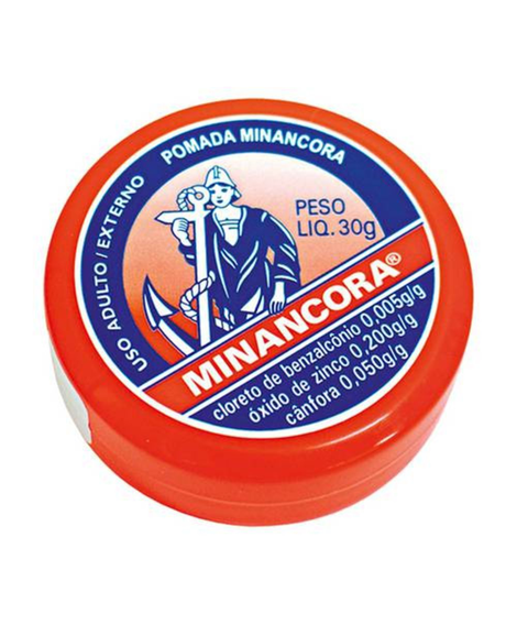 Minancora Pomada Dermatológica 30g na Drogaria Cristal Online