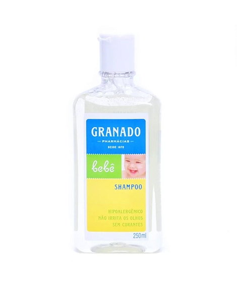 Shampoo granado bebê tradicional 250ml na Drogaria Cristal