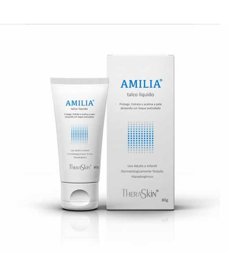 Talco liquido amilia 80g na Drogaria Cristal