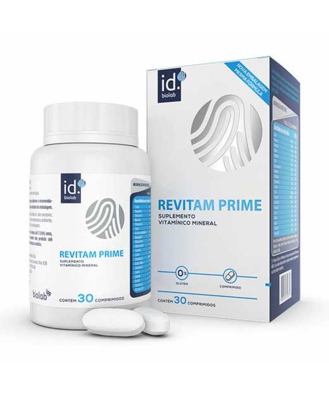 Vitamina Revitam Prime 30 Comprimidos na Drogaria Cristal Online